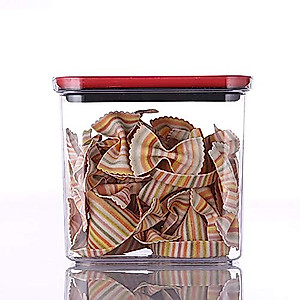 Neoflam Airtight Smart Seal Food Storage Container (Set of 3, Rectangle) | Crystal Clear Body | Modular, Stackable, Nestable Design | Easy to Clean, BPA Free (1.75 L, 59 oz)