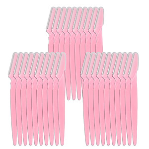 WBCBEC 30 Pieces Eyebrow Razor Shaper Trimmer Shaver Facial Razor with Precision Cover for Women and Men