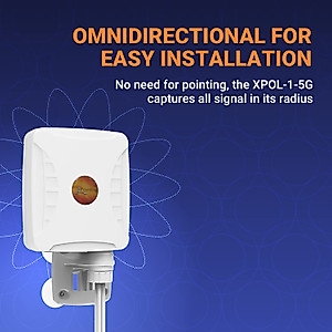 Poynting XPOL-1-5G Hotspot Omnidirectional Antenna | 2X2 MIMO | 617-3800 MHz | 4G/LTE 5G | 3.5dBi | SMA (M)