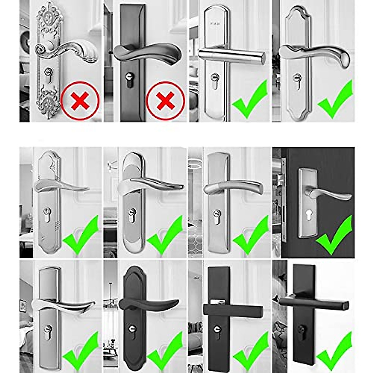 PXLYWLTZL Set of 6 Door Handle Covers，Door Knob Covers EVA Foam，Door Handle Protector，Door Handle Cover for Heat，Antifreeze Hands in Winter， Anti-Collision Child／Kids Safety，Anti-Static