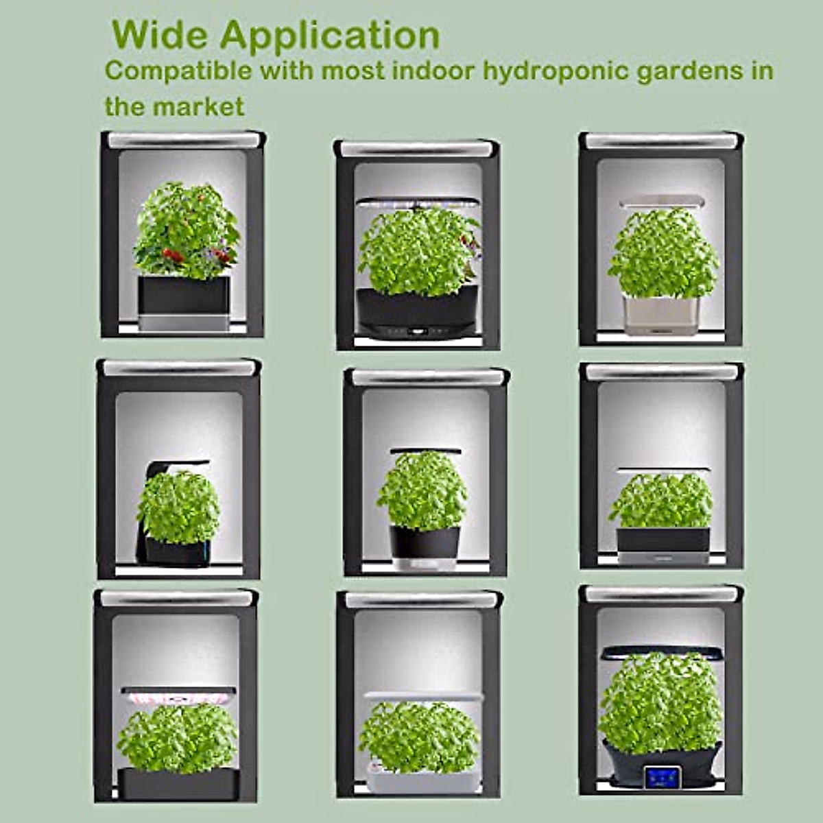 Reetsing Small Grow Tent for Aerogarden,Hydroponics Growing System Indoor Grow Tent,18.9"x13.7"x20.8"High Reflective Mylar for Hydroponics Indoor Plant