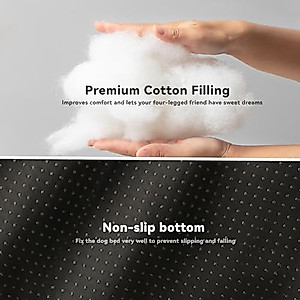 YAEM Dog Bed - 20" Dog Beds for Small Dogs, Washable Small Dog Bed, Anti-Anxiety Round Fluffy Plush Faux Fur Calming Dog Bed, Anti-Slip Anti-Slip Donut Dog Bed | Cat Bed - Coffee