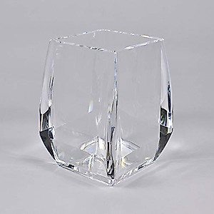 COM. TOP - Acrylic Pen Holder, Clear Desk Pen Cup, Office Supplies, Stationery Organizer, Makeup Brush Holder