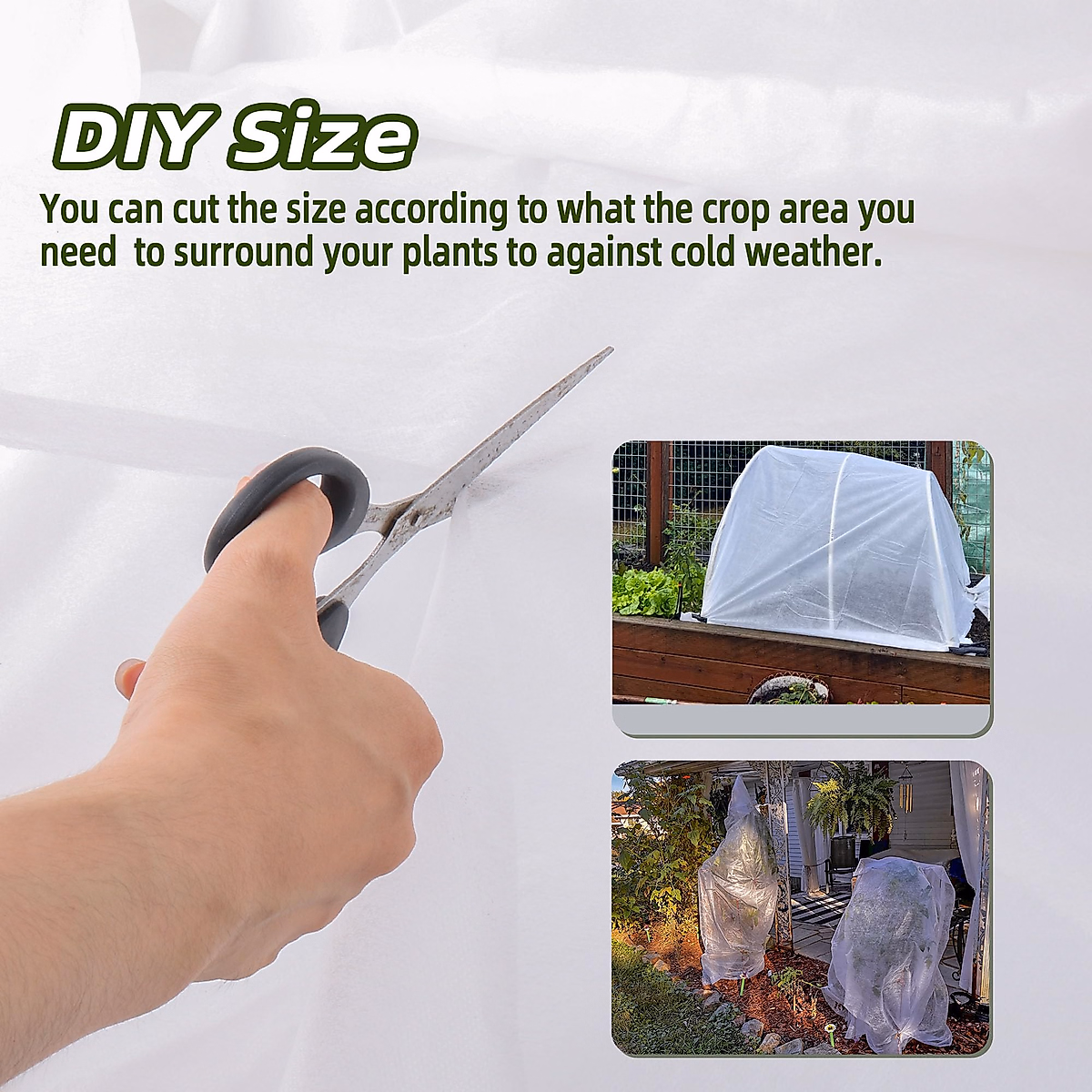 Plant Covers Freeze Protection 10x30ft Frost Cloth Blanket Floating Row Cover for Winter Protection 0.9 oz/yd²