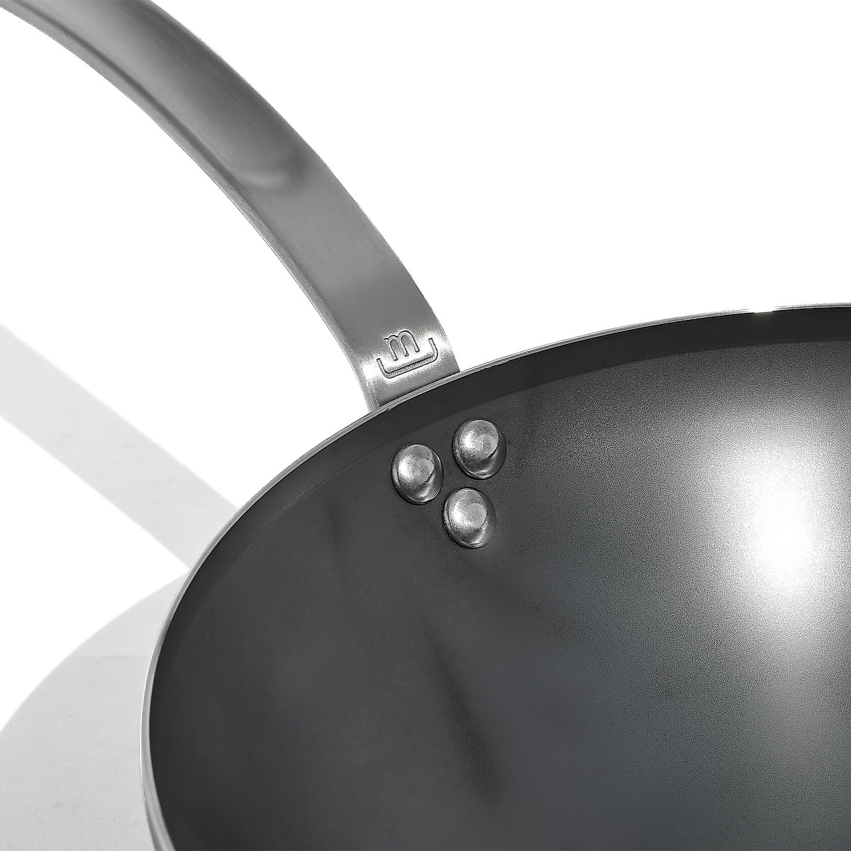 Made In Cookware - 12" Blue Carbon Steel Wok - (Like Cast Iron, but Better) - Professional Cookware - Crafted in France - Induction Compatible