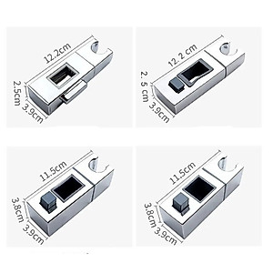 Square Pipe Shower Head Holder Bathroom Slide Bar Shelf Riser Rail Bracket Sprayer Fixed Base Bathroom Hardware Accessories ( Color : -D )