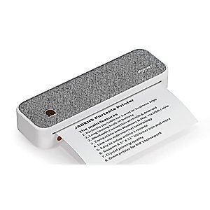 JADENS Portable Printer Wireless - Supports 8.26"x11.69" US Letter, Inkless Mobile Printer Compatible with iOS, Android & Laptop