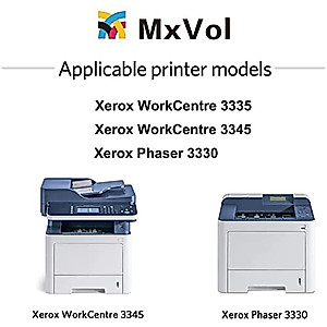 MxVol Compatible Toner Cartridge Replacement for Xerox 106R03624 WorkCentre 3335 3345 Phaser 3330 Printer, Extra High Capacity 15,000 Pages (1-Pack, Black)