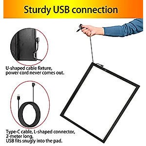 A3 Diamond Painting Light Pad with Built-in Stand, Hawanik A3 Large LED Tracing Light Box with Stand for Vinyl Weeding Drawing