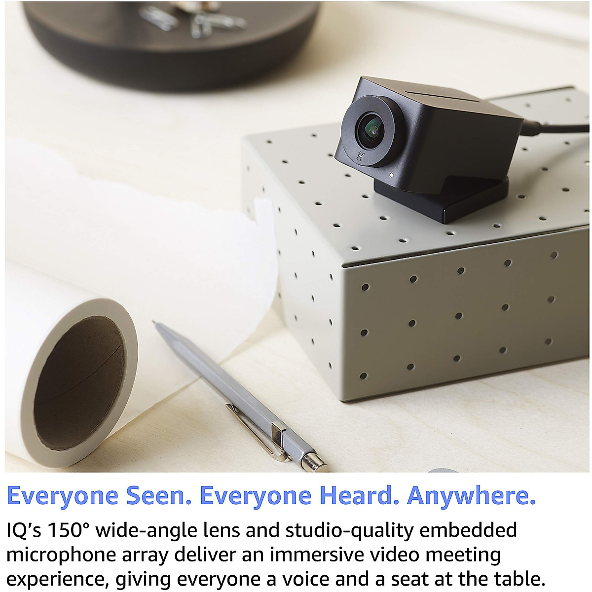 Huddly IQ Full HD 1080p USB Video Conferencing Camera with Embedded Microphone Array and AI Capabilities
