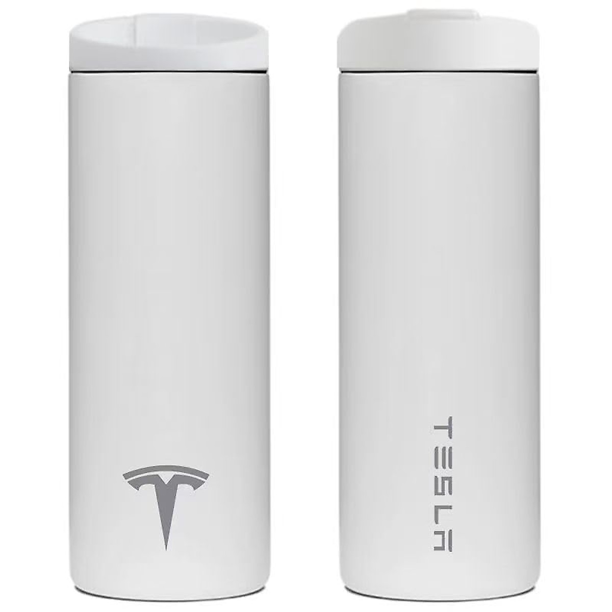 Car Insulated Tumbler for Tesla Model 3 2017-2023, Vacuum Insulated Travel Mug Leak Proof Portable Stainless Steel Insulated Water Bottle for Hot and Cold Beverages