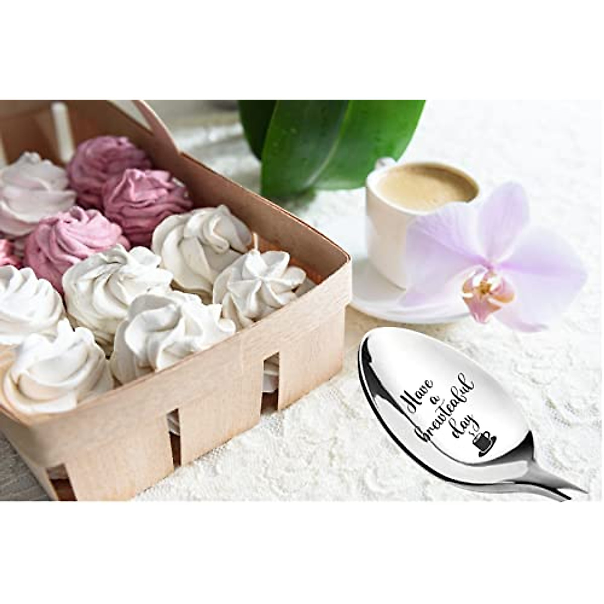 Have A Brewteaful Day Engraved Spoon Gift | Birthday Gift for Men Women | Christmas Gifts | Ideal Gift For Tea Coffee Lovers | Stainless Steel 7 inch Spoon