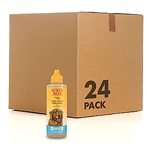 Burt's Bees for Pets Tear Stain Remover for Dogs with Chamomile - Puppy & Dog Tear Stain Remover - Cruelty Free, Formulated without Sulfates and Parabens, pH Balanced for Dogs, 4 Ounces - 24 Pack