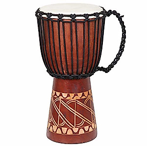 X8 Drums Djembe, Brown, 8.5-inch (X8-DJ-BKP-73)
