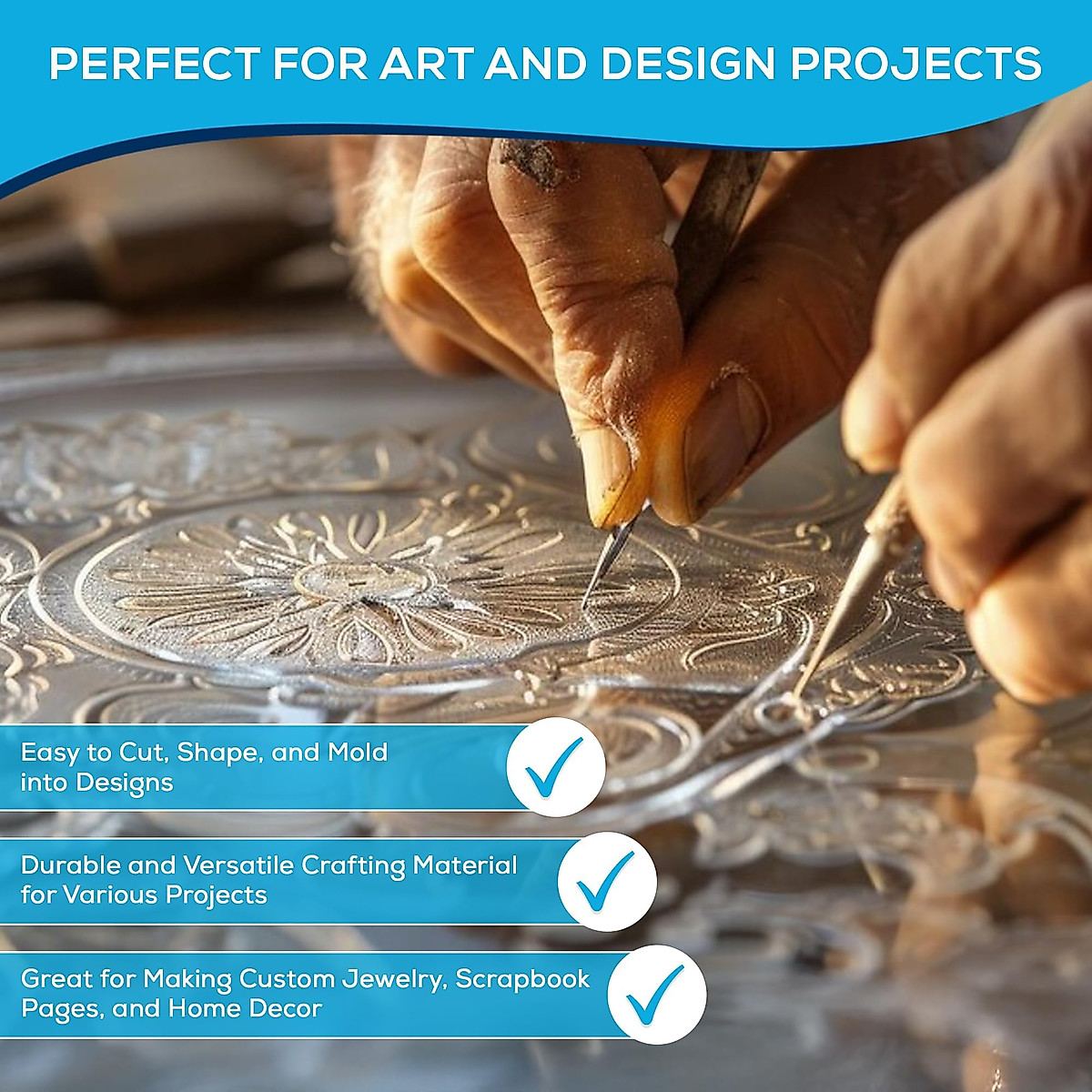 St. Louis Crafts 36 Gauge Aluminum Metal Foil Roll, 12 Inches x 10 Feet