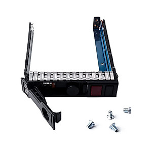 2.5" SFF SAS SATA NVMe SSD Drive Tray Caddy Carrier Sled 727695-001 for HP Proliant Gen10 G10 DL360 DL380 with 2.5" Hot-Plug Drive Cage
