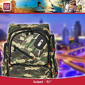 FUL Refugee Laptop Backpack, Padded Computer Bag For Commute or Travel, 1680 Denier, 15 Inch Laptop Sleeve, Black