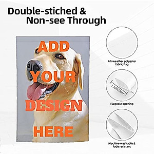 2023 Custom Garden Flag Personalized Side Flags Add Your Image Logo Home Spring Summer Decor Yard Flag Banners For Indoor Outdoor Size 12 X 18 Inch