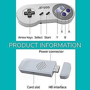 Classic Mini Retro Game Console Built in 5000 Classic Video Games,Dual 2.4G Wireless Controllers and HDMI HD Output,Mini Host with TF Expansion,Ideal Gift for Kids and Adult