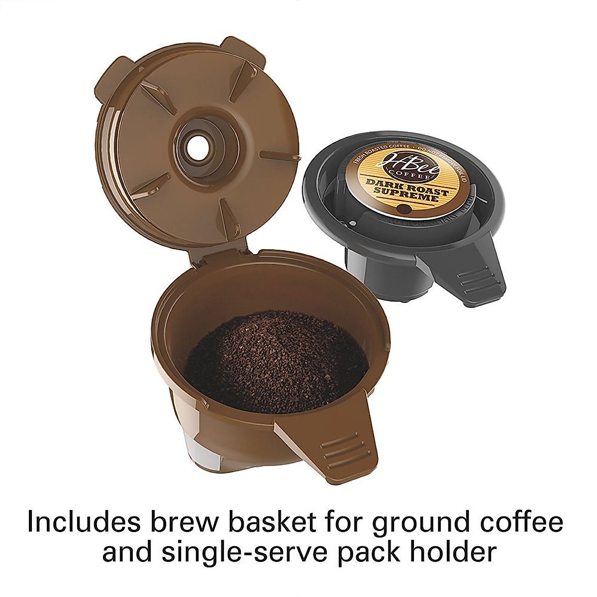 Hamilton Beach FlexBrew 2-Way Brewer Programmable Coffee Maker (49976) Bundle with Support Extension