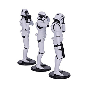 Nemesis Now Original Stormtrooper Three Wise Sci-Fi Figurines, White, 14cm
