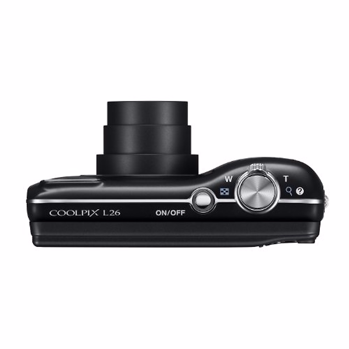 Nikon COOLPIX L26 16.1 MP Digital Camera with 5x Zoom NIKKOR Glass Lens and 3-inch LCD (Black)