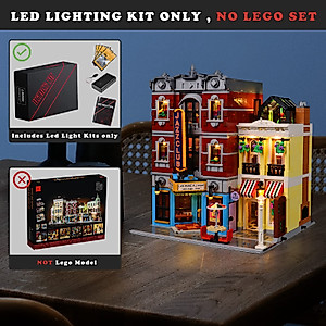 Xunsan LED Light Kit for Lego Jazz Club 10312 Building Blocks,Compatible with Lego Jazz Club Set,Light up Your Lego 10312 Model,Standard Version(NOT Include Lego Model)