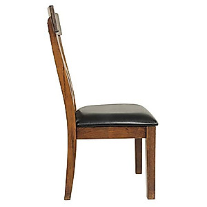 Signature Design by Ashley Ralene Rake Back Dining Room Chair 2 Count, Medium Brown