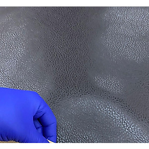 Mybecca Faux Leather Vinyl Fabric Color : Dark Brown Buffalo Bill by The Yard