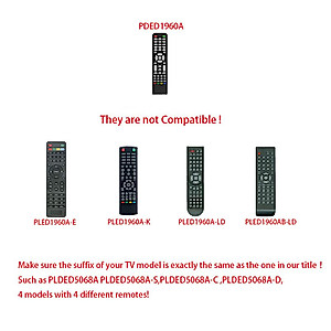 Remote Control for ProScan PLDED5515A PLDED5515-UHD PLDED4897A PLDED4331A LCD LED HDTV TV
