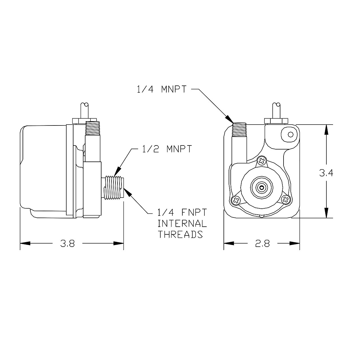 Little Giant 1-EA-42 115 Volt, 1/125 HP, 170 GPH Dual Purpose - Inline or Submersible, Small Epoxy-Encapsulated Pump with 10 ft. Cord, Black, 518087