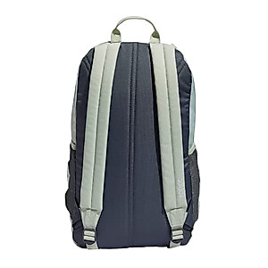 adidas Classic 3S 4 Backpack, Stone Wash Linen Green-White/Linen Green/White, One Size