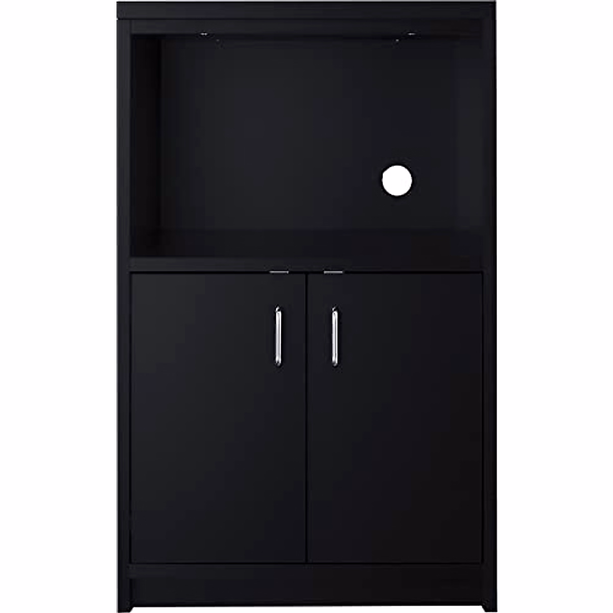 Summit Appliance CWSUITE85G 85" Wide Casework Suite with Beverage Center and Microwave, ADA Height; Trash Receptacle Included; 2.7 cu.ft. Beverage Center; Leveling Legs; Black