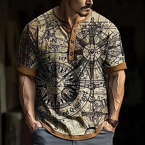 Mens Henley Short Sleeve Mens Long Sleeve Henley Henley Tee Shirts for Men Men Henley Short Sleeve Henley Shirts Mens Henley Shirts, White Shirts for Men Mens Cream Shirt(6-Khaki,3X-Large)