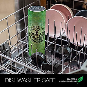 Tree-Free Greetings Vacuum Insulated Travel Coffee Tumbler, 1 Count (Pack of 1), Tree of Life