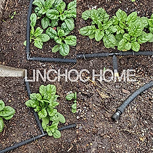 Soaker Hose,150 FT Solid Brass Connector 1/2" Heavy Duty Soaker Garden Hoses for Garden Beds, Tree,Lawn and Plants