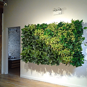 GTIDEA Artificial Shrubs Plants Fake Silk Schefflera Bushes Real Touch Faux Greenery Leaf Arrangements Indoor Outdoor Garden Office Home Table Centerpieces Wall Hanging Décor 2pcs