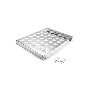 Polar Whale 2 Brushed Stainless Steel Coffee Pod Organizer Storage Tray Counter Stand or Wall Mount Compatible with Keurig K-Cup KCup for Kitchen Home Office Waterproof 19 x 14.5 Inches Each Holds 48