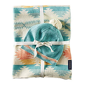 PENDLETON Knit Sherpa Baby Blanket and Beanie Gift Set Falcon Cove One Size