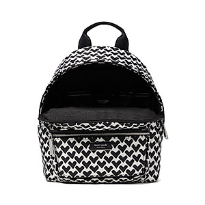 Kate Spade New York Sam Icon Modernist Hearts Jacquard Fabric Small Backpack Cream Multi One Size