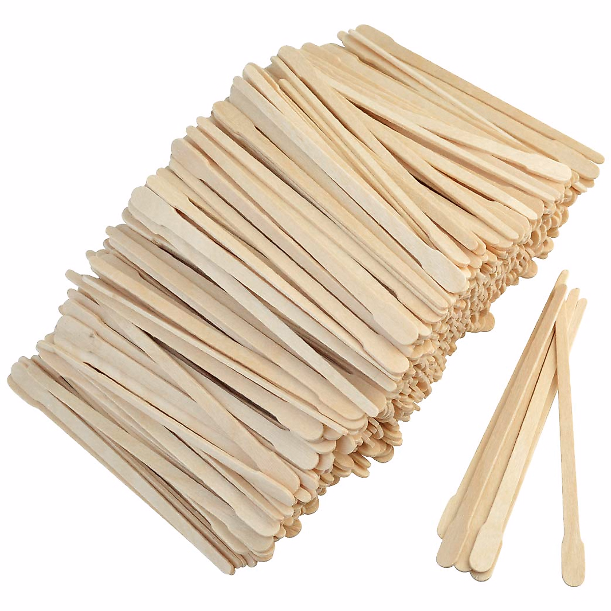 1000pcs Wax Spatulas Small Wax Wood Sticks, Waxing Applicator Sticks Wooden Craft Sticks Spatulas Applicators Hair Nose Wax Stick for Hair Body Eyebrow Removal