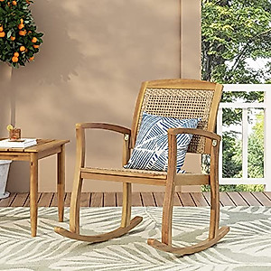 Christopher Knight Home 315648 Welby Rocking Chair, Multi Light Brown + Light Brown