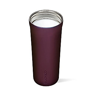 Corkcicle Commuter Cup Insulated Stainless Steel Spill Proof Travel Coffee Mug Keeps Beverages Cold for 9 Hours and Hot for 3 Hours, Nebula, 17 oz