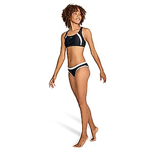 Speedo Women's Standard Swimsuit Quantum Bikini Top, Black, Medium