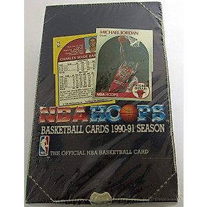 1990-91 NBA Hoops Basketball Card Box New Sealed
