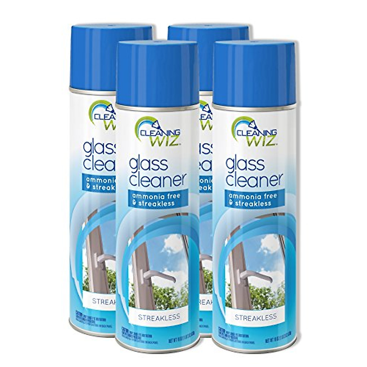 Cleaning Wiz Glass Cleaner, 19 Fluid Ounce (Pack of 4)