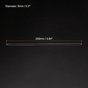 MECCANIXITY 3.3 Borosilicate Glass Stick 9.84" Length 5mm Dia Stir Rod Mixing Tools with Both Ends Round for Lab Kitchen Science 3Pcs