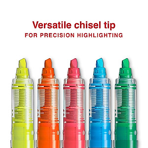 Staples Hype! Liquid Highlighters, Assorted, 5/Pack