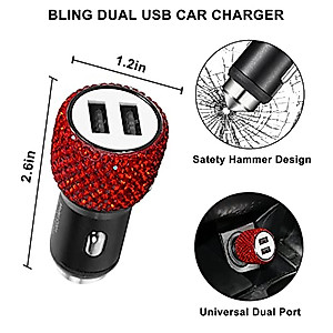 Yixin YIXIN Car Accessories for Women, Bling Set, Car Phone