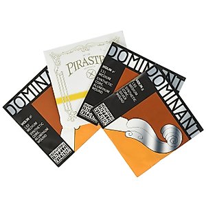 JSI Special 4/4 Violin String Set: Gold Label Ball-End E & Dominant A, D, and G Strings - Medium Gauge